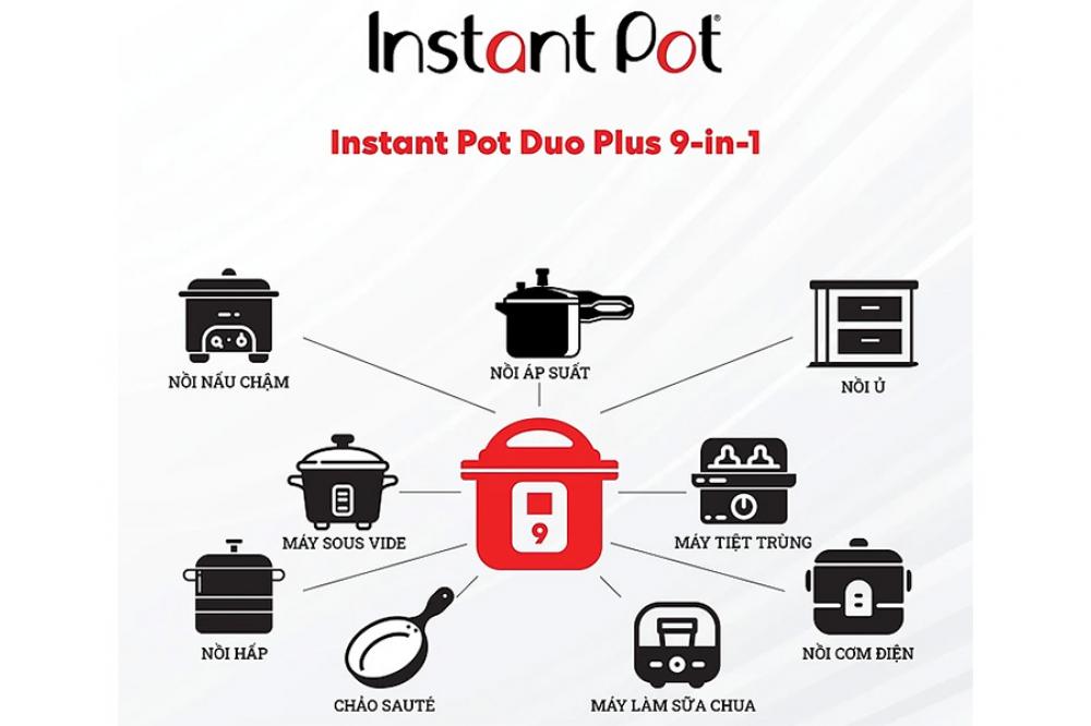 Nồi áp suất điện Instant Pot Duo Plus 60 dung tích 5,7L 9 trong 1
