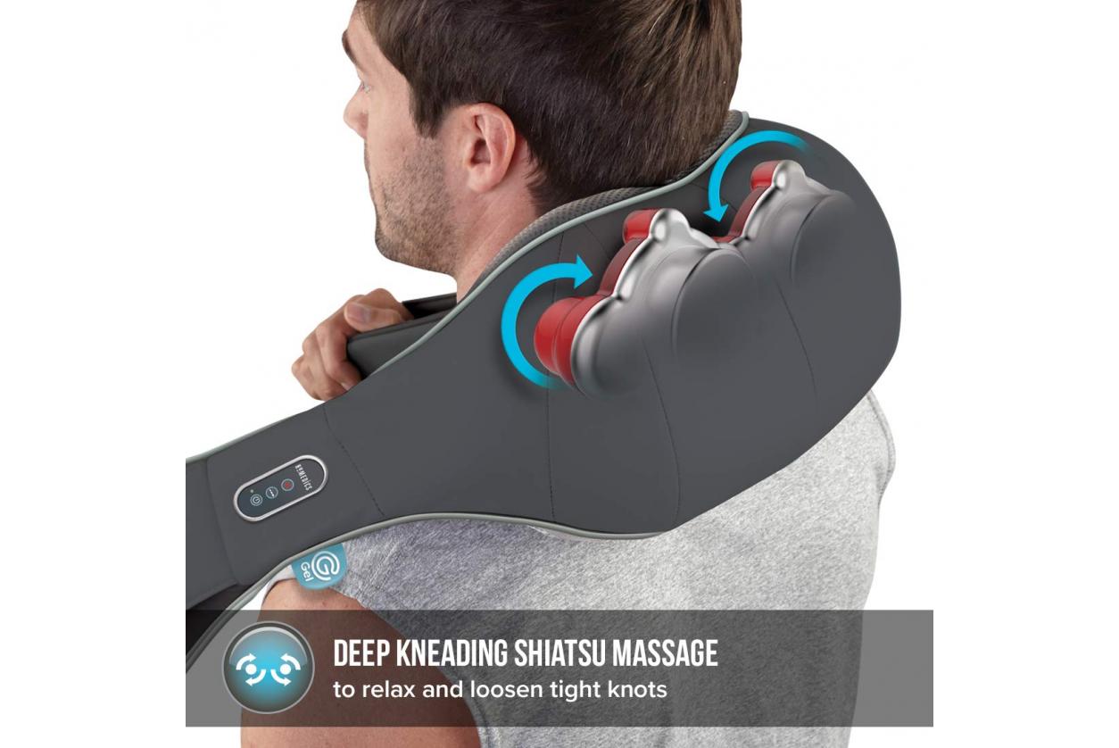 Đai massage Shiatsu GEL HoMedics NMS-700RCG-EU của Mỹ